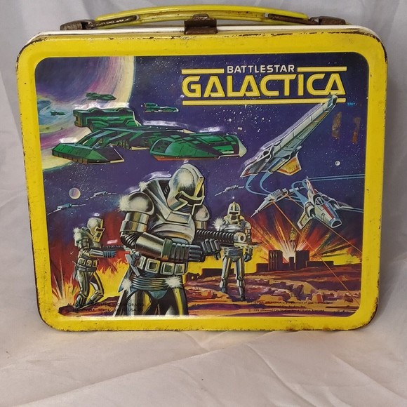 aladdin | Other | Vintage 978 Battlestar Galactica Metal Lunchbox Lunch ...